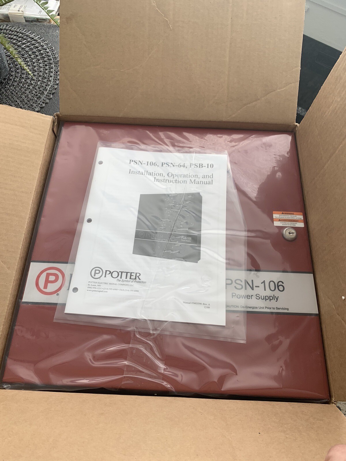 Potter Electric Signal PSN106 24Vdc 10Amp Nac Power Supply for sale ...