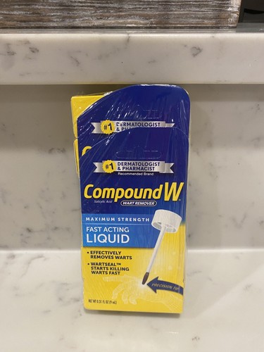 COMPOUND W MAXIMUM STRENGTH FAST ACTING LIQUID .31 oz X 4 BOXES | eBay