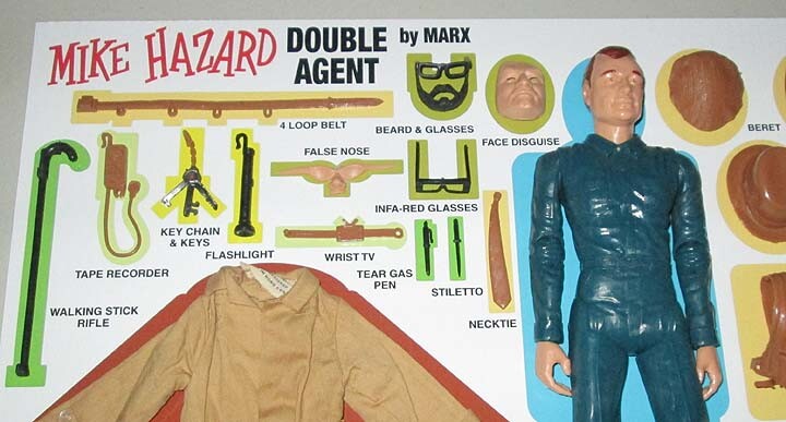 Marx Mike Hazard Store Display Secret Agent Best of the West Double ...