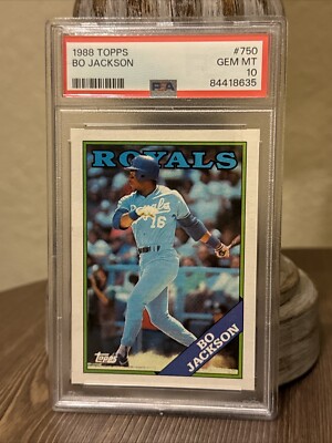 1988 Topps #750 Bo Jackson Error Card PSA 10 Grade Mint! ⚾️ OFFERS ...