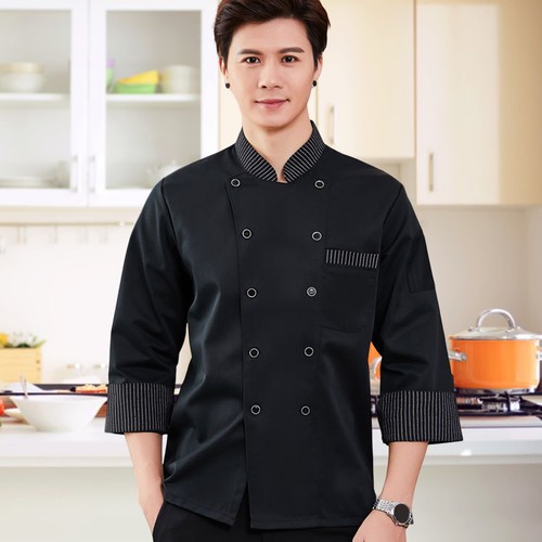 Chef Top Color Matching Catering Unisex Dirt-resistant Chef Shirt ...
