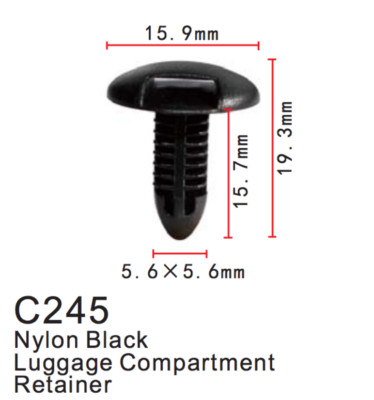 C245 - Automotive Plastic Clips - 100PCS - Luggage Compartment Retainer ...