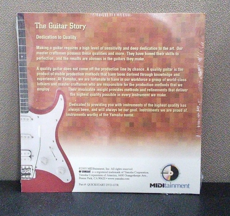 The Yamaha Guitar Quick Start DVD Digipak BRAND NEW | eBay