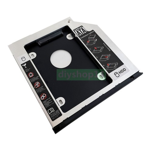 with Bezel + Bracket 2nd HDD SSD Hard Drive Caddy For HP EliteBook ...