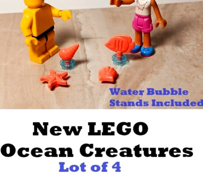 New LEGO Starfish Seashell Lot of 4 Conch Clam SEAFOOD Ocean Friends ...