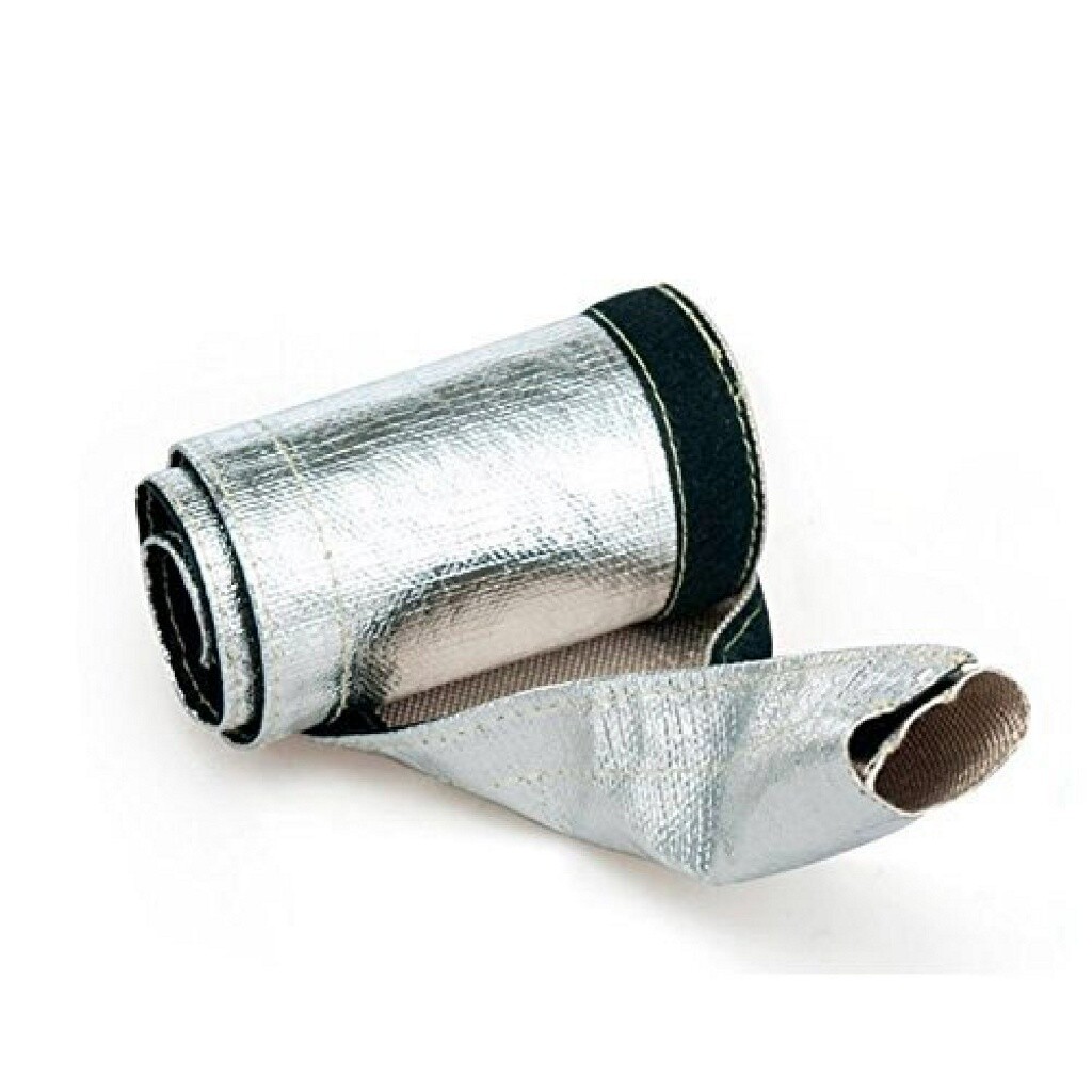 2000° Metallic Heat Shield Sleeve Insulated Wire Hose Cover Wrap Loom ...