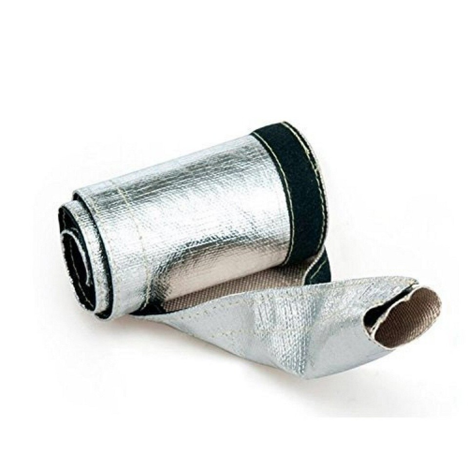 1.25" 3 Ft Metallic Heat Shield Sleeve Insulated Wire Hose Cover Wrap ...
