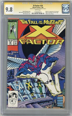 X-FACTOR #24 (1988) CGC GRADE 9.8 NM/M SIGNED 2x by WALT & LOUISE ...