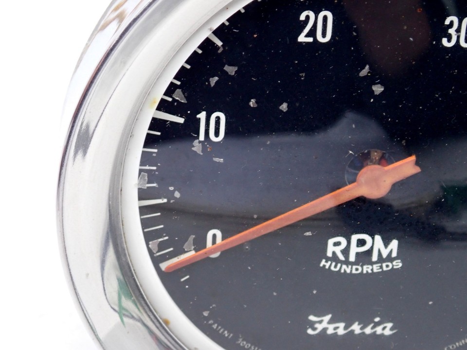 Vintage Faria 5,000 RPM Tachometer Ford Car Truck Marine 8 Cylinder ...