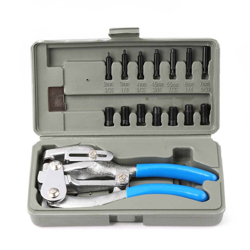 Hand Held Power Punch Sheet Metal Hole Punch Kit Compound Leverage | eBay