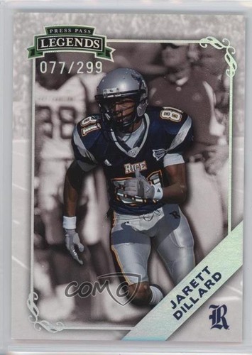 2009 Press Pass Legends Silver Holofoil /299 Jarett Dillard #41 Rookie ...