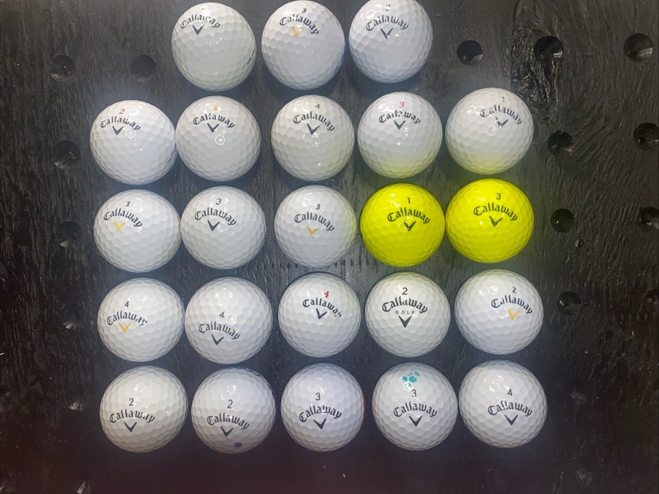 23 Callaway mix Golf Balls Warbird Diablo Good 3A/4A Condition | eBay