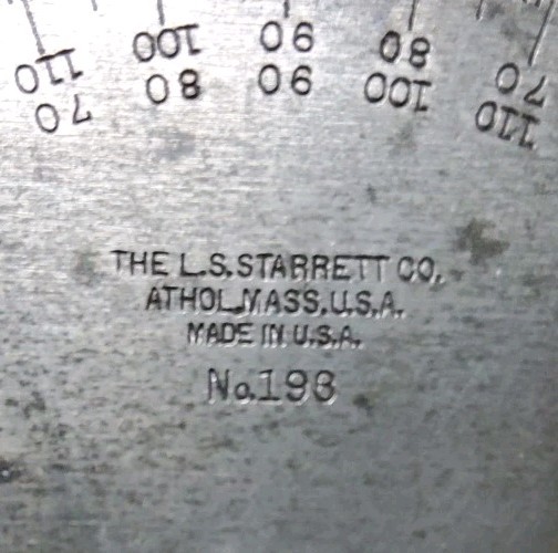 Vintage Starrett No. 193 Steel Protractor Angle Finder USA Machinist ...