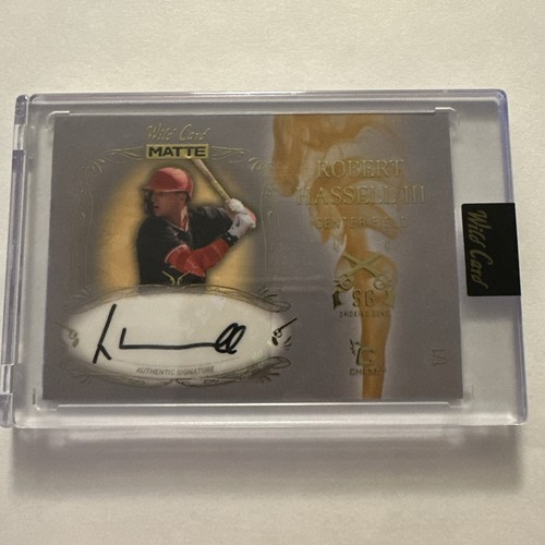 Robert Hassell III 2024 Wild Card Matte Smoking Guns Chase Auto Xrc #1/ ...