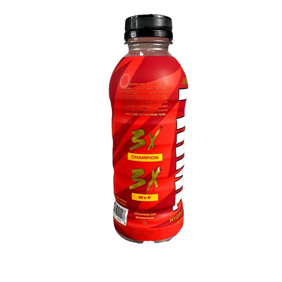 Prime X Patrick Mahomes Hydration Drink Bottle RARE New Fully Sealed 3x ...