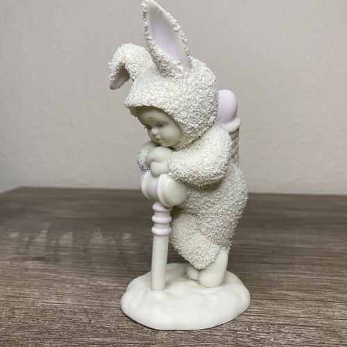 Vintage Dept 56 EASTER SNOWBUNNIES SNOWBABIES Playing Croquet 1996 ...