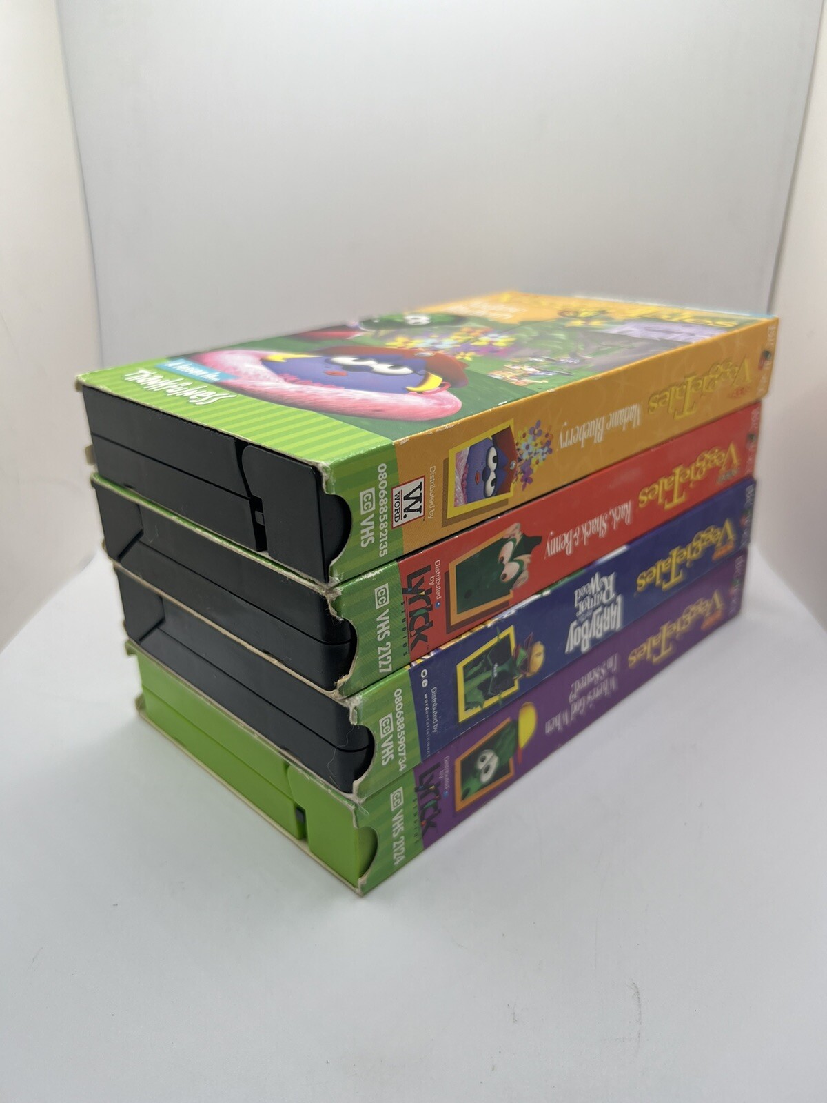 Lot Of 4 Veggie Tales VHS Tapes VeggieTales And Larryboy Green VHS | eBay