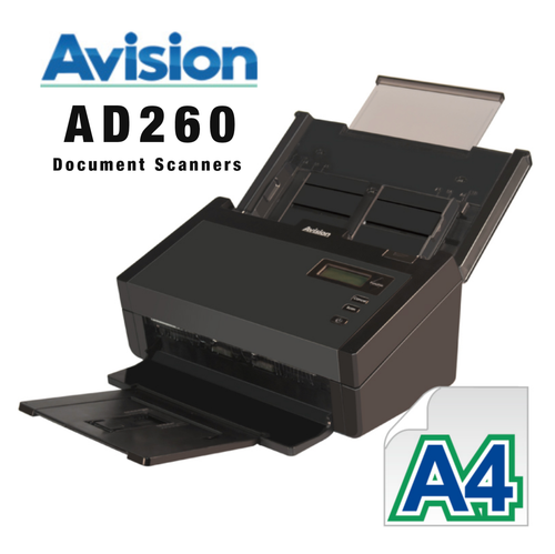 AVISION scanner AD260 70ppm 140ipm 600dpi Colour A4 Scanner Duplex USB3 ...