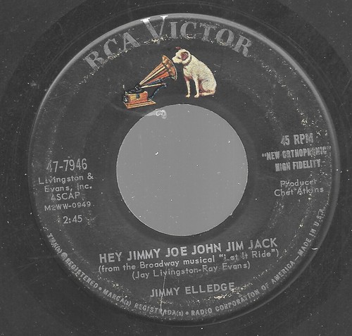 Jimmy Elledge Funny How Time Slips Away Hey Jimmy Joe 45 RCA Victor ...