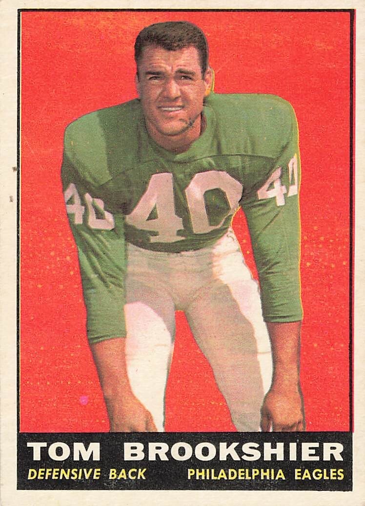 TOM BROOKSHIER 1961 TOPPS FOOTBALL #102 | eBay