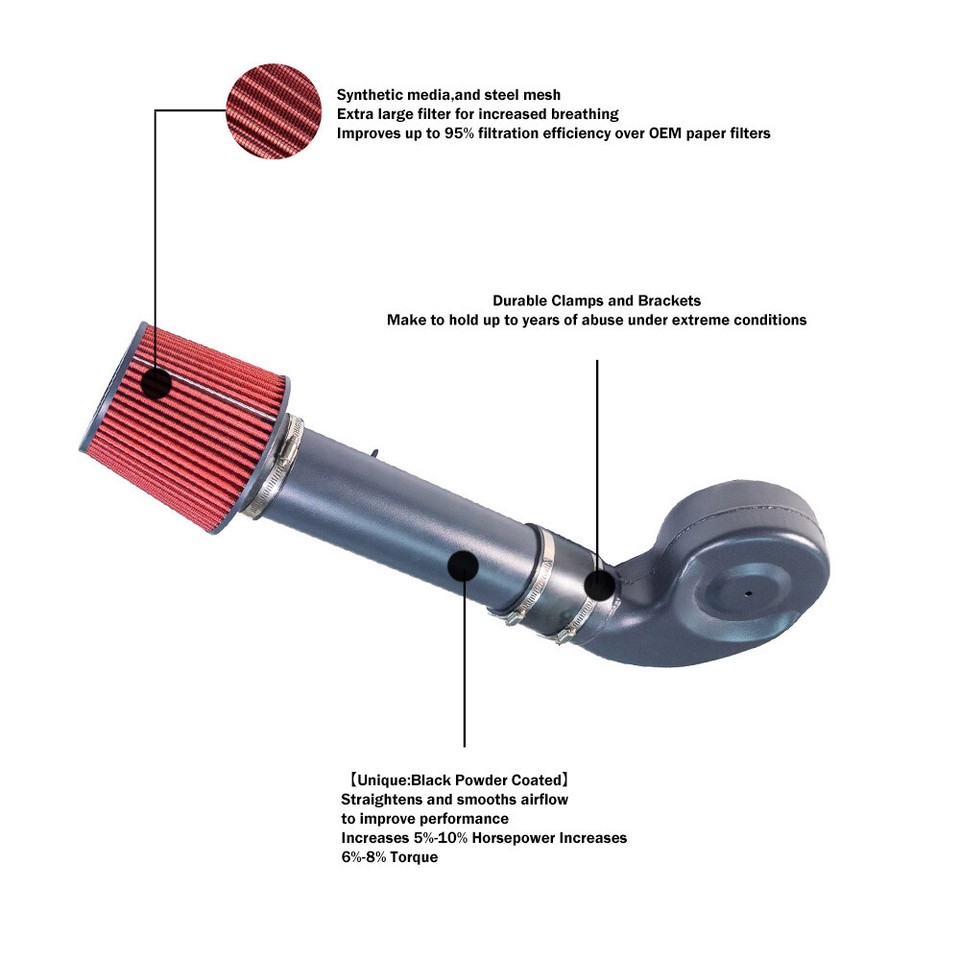 Air Intake for 1988-1995 Chevrolet GMC Truck 350TBI 350 TBI 4.3L V6 5 ...