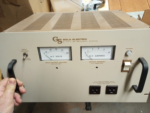 SOLA / GENERAL SIGNAL CONSTANT VOLTAGE TRANSFORMER 93-13-150 TYPE CVS ...