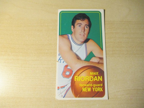 1970 TOPPS BASKETBALL MIKE RIORDAN #26 NEW YORK KNICKS ROOKIE CARD ...