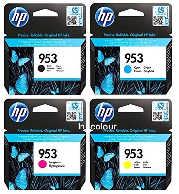 4 HP 953 Genuine Officejet Pro 8715 8716 Ink Cartridges | eBay UK