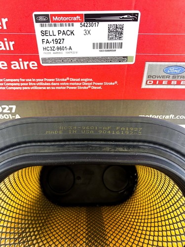 New OEM Ford Motorcraft 6.7L Powerstroke FA1927 HC3Z-9601-A Engine Air ...