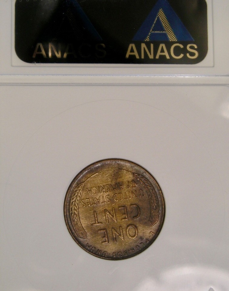 1955/55 DDO LINCOLN WHEAT CENT/PENNY DOUBLE DIE OBVERSE RARE ANACS AU ...