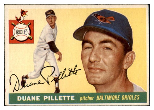 1955 TOPPS #168 DUANE PILLETTE ORIOLES EX-MT 470655 (KYCARDS) | eBay