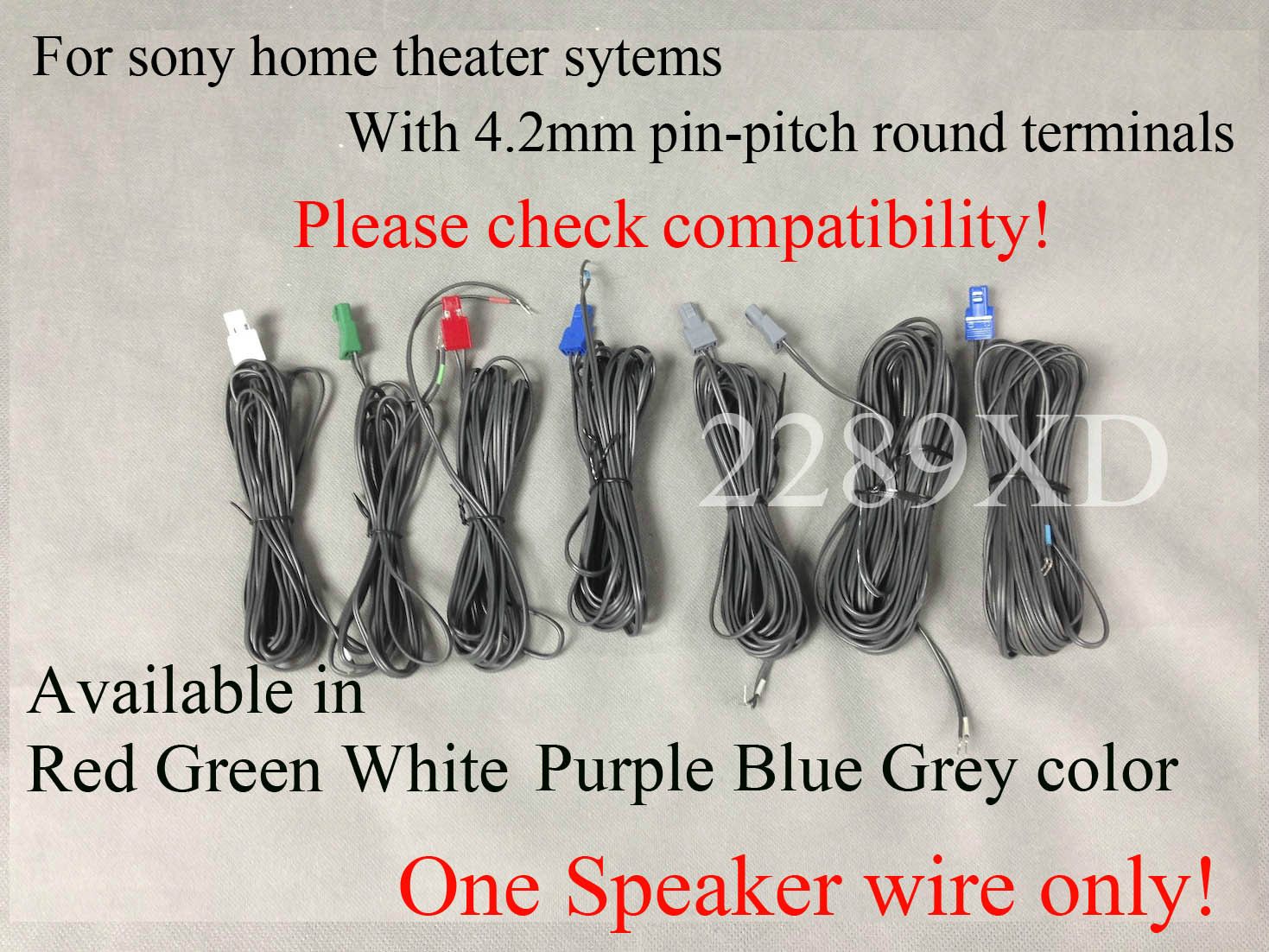 1 OEM Speaker Wire/cable fr Sony DVD/Blu-ray Home theater HTIB (4.2mm ...