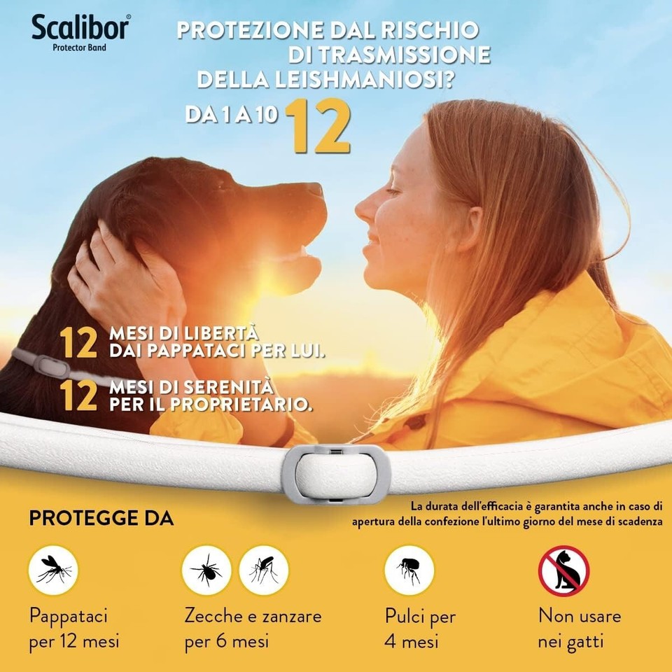 Scalibor - Collare Antiparassitario, Antipulci, Antizecche ...