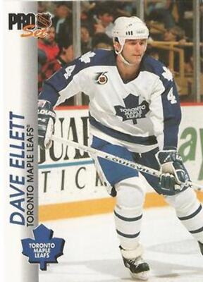 #186 Dave Ellett - Toronto Maple Leafs - 1992-93 Pro Set Hockey | eBay