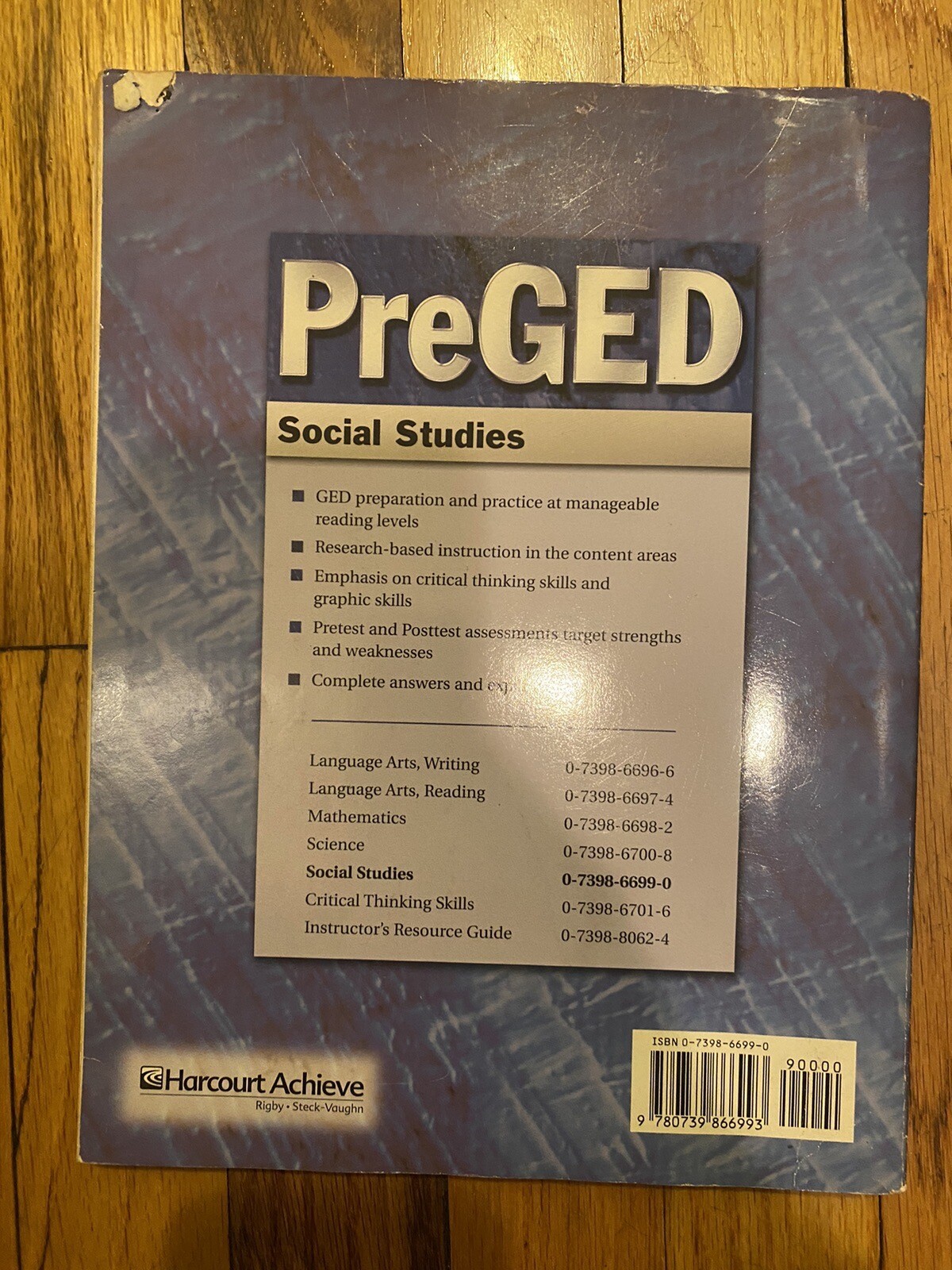 Pre-Ged Ser.: Pre-GED Social Studies by Raintree Steck-Vaughn Staff ...
