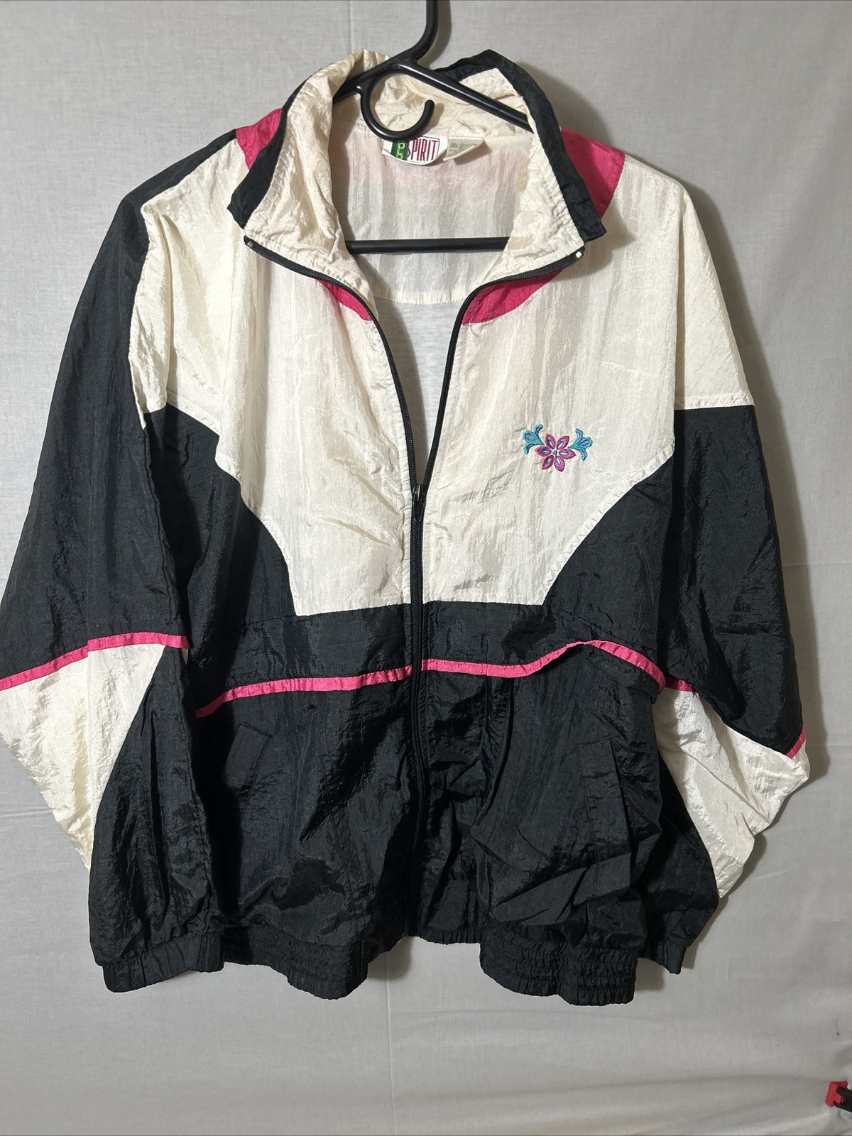 Bolo Spirit Vintage 80's retro Windbreaker Jacket Wom… - Gem
