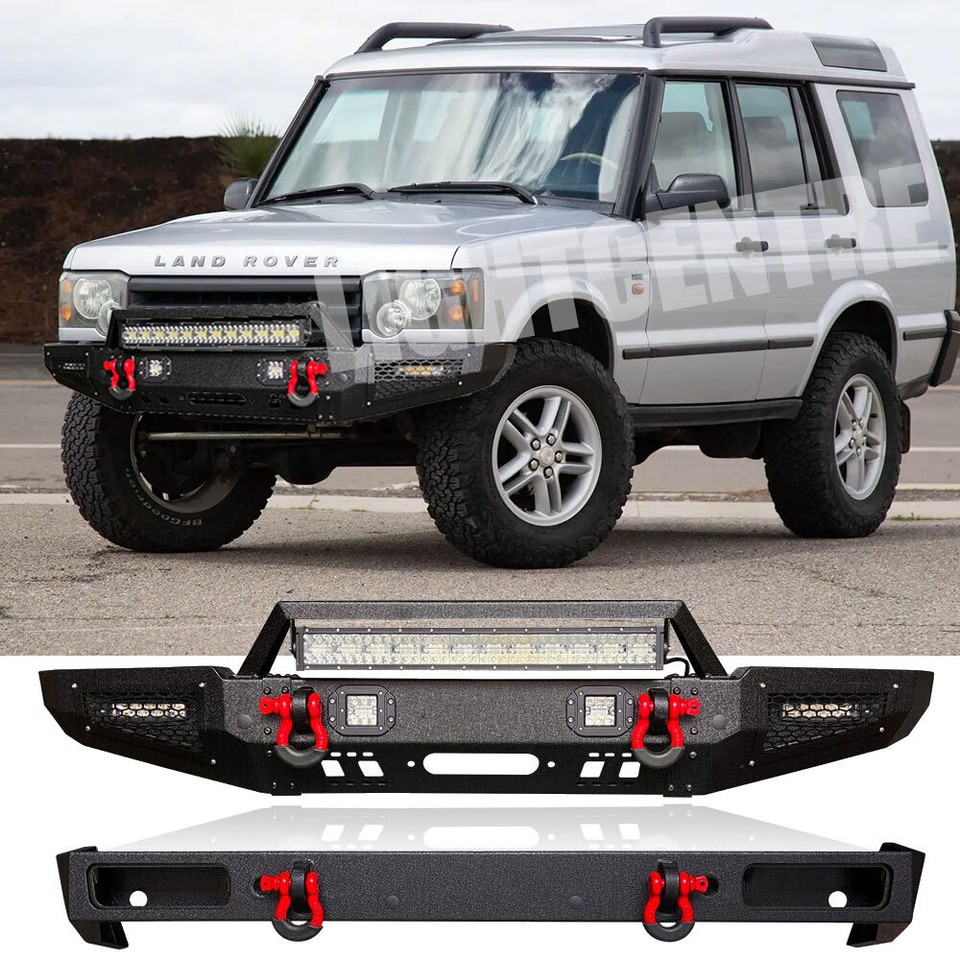 For 1999 2000-2004 Land Rover Discovery 2 Steel Front/Rear Bumper W /D ...