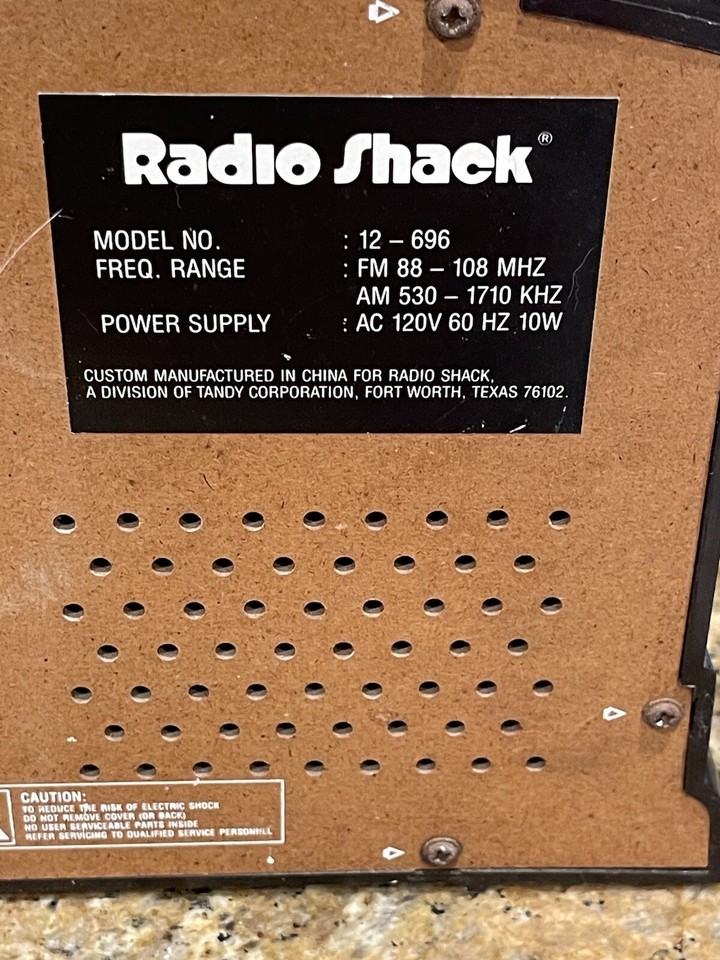 Vintage Radio Shack Model 12-696 | eBay