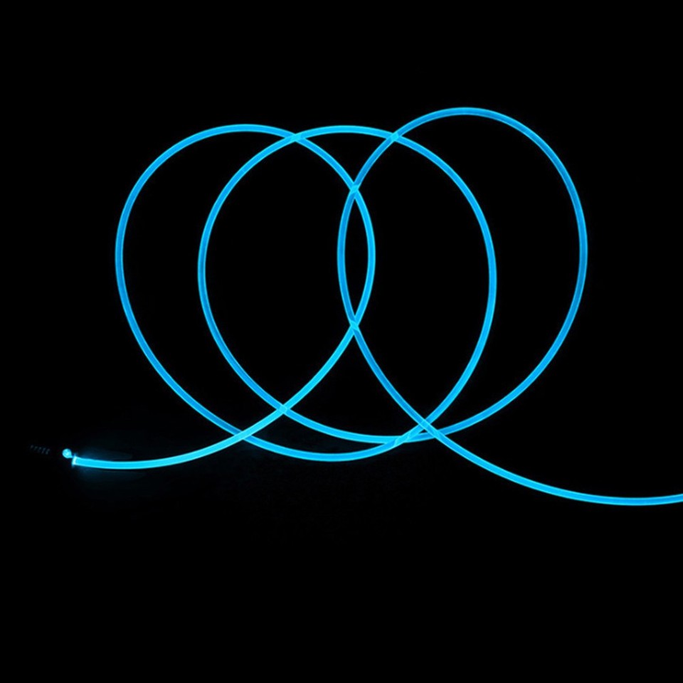 2pcs Solid Transparent Light-up Optic Fiber Cable MMA Glowing | eBay UK