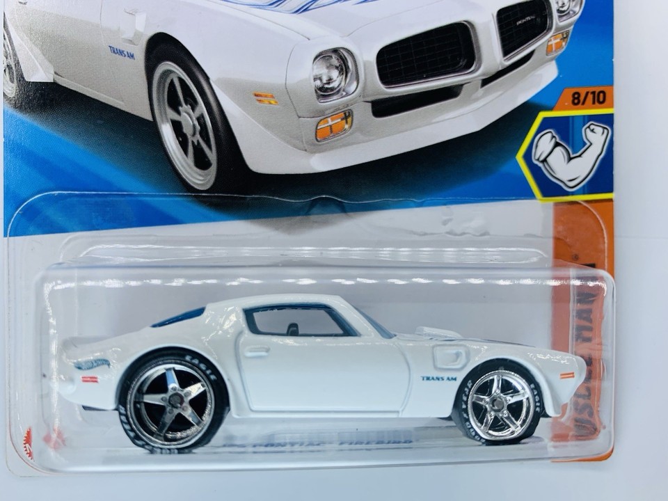 MOMC Hot Wheels White Super Custom ‘73 Trans Am w/Real Riders Pontiac ...