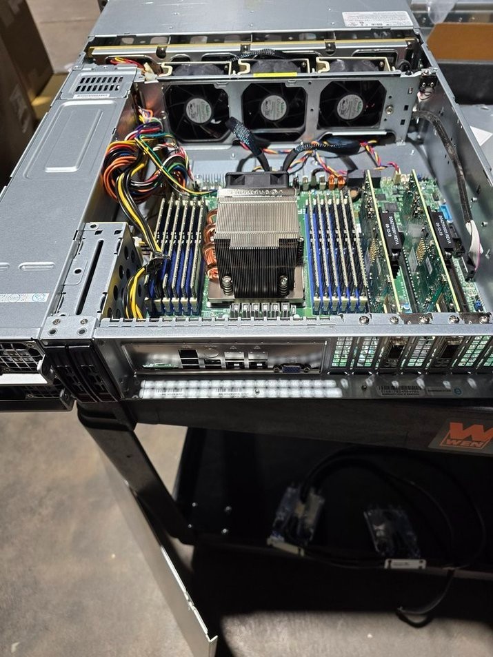 Custom 2u Supermicro AMD EPYC 9354P 3.25GHz 384GB RAM 2x 3.84TB NVMe 10G&100GB | eBay