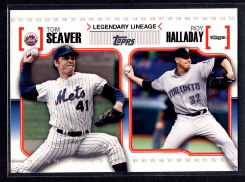 2010 Topps Legendary Lineage Tom Seaver/Roy Halladay New York Mets ...