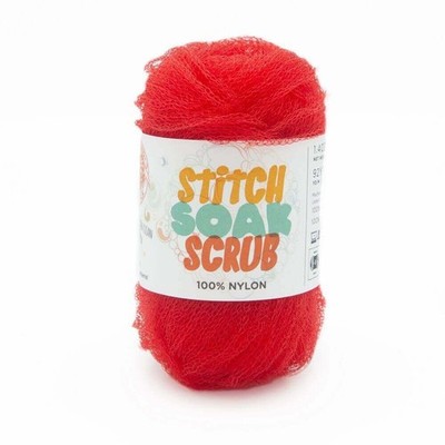 Poppy Red-Lion Brand Stitch Soak Scrub Yarn | eBay