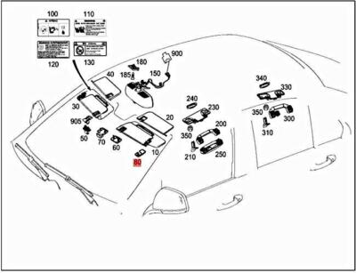 Genuine MERCEDES C218 S212 W212 X218 CLS C218 Cover 21281101077E94 | eBay