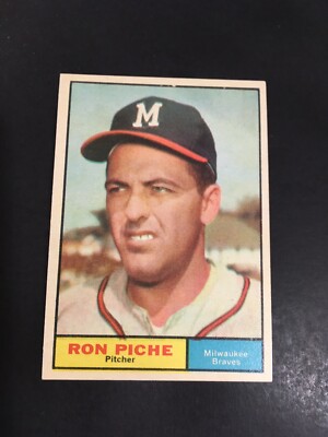 1961 TOPPS RON PICHE, #61, NM+ (Free Shipping On Any 3!) | eBay