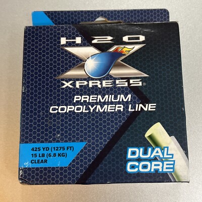 H20 XPRESS PREMIUM COPOLYMER LINE 425YDS 15LBS CLEAR Dual Core Fishing ...