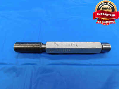 5/8 18 NF 3 THREAD PLUG GAGE .625 .6250 GO NO GO P.D.'S = .5889 & .5919 ...