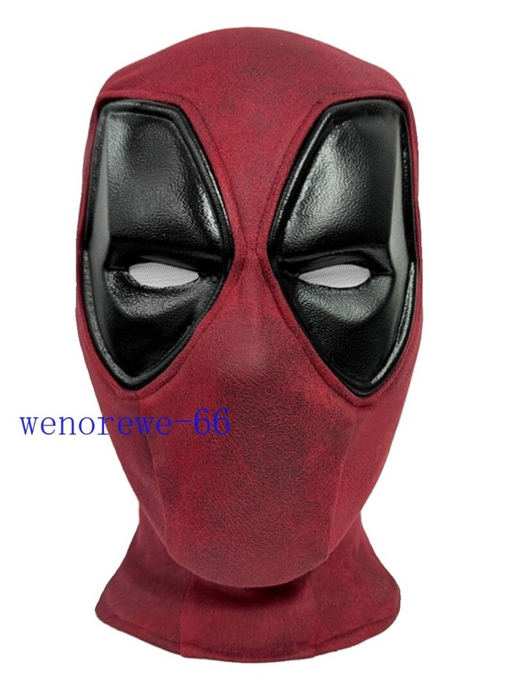 IN US!!! Deadpool 3 Red Men's Mask Wade Wilson Cosplay Prop Mask w ...