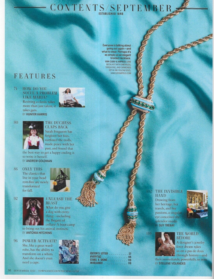 Town And Country Magazine Rachel Zegler Duchess Fergie Bichon Boot Camp ...