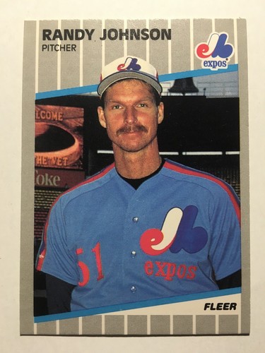 1989 Fleer Randy Johnson #381 Rookie Card Montreal Expos | eBay